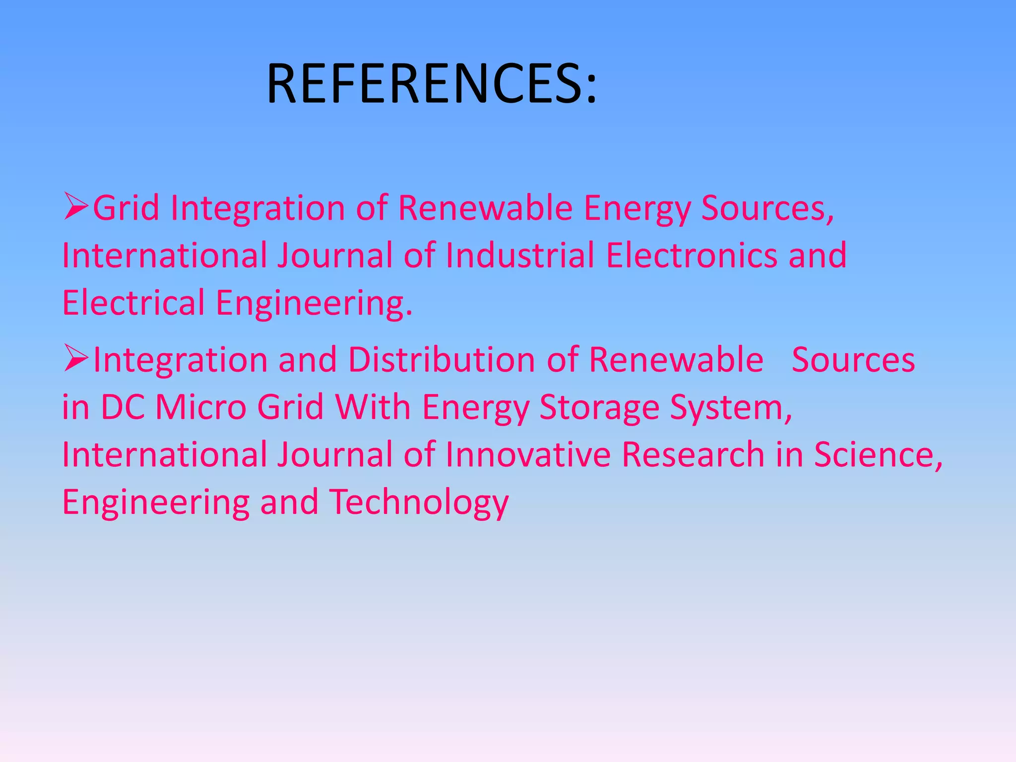 INTEGRATION OF RENEWABLE ENERGY IN DC MICROGRID.pptx | Gas and Electric ...