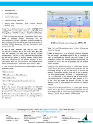 Integration of SAP Delivery to 3PL WMS | PDF