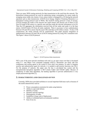 Integration of security and authentication agent in ns 2 and leach protocol for wireless sensor ...