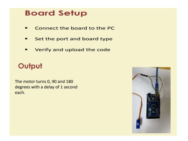 Integration Of Sensors And Actuators With Arduino Pptx