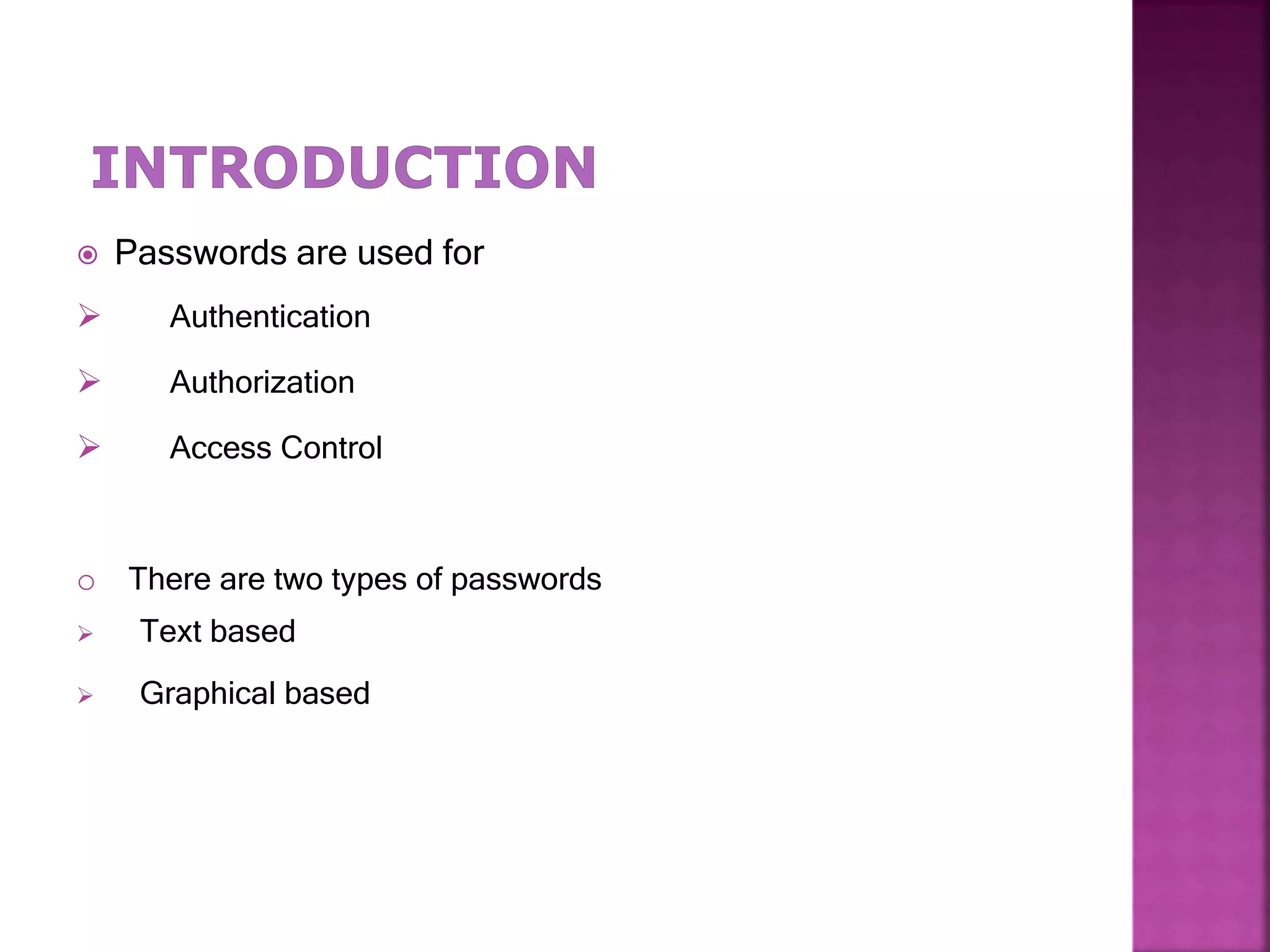 Integration of sound signature in graphical password | PPTX
