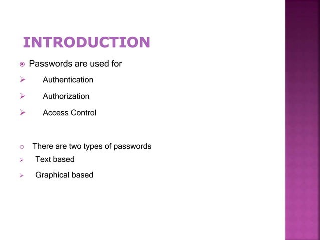 Integration of sound signature in graphical password | PPTX