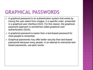 Integration of sound signature in graphical password | PPTX