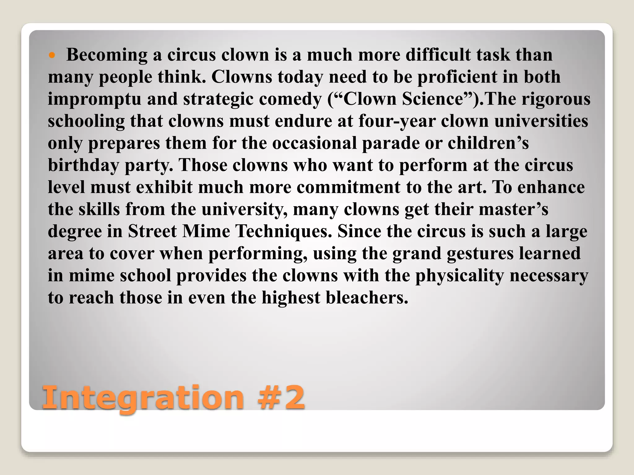 Integration of source material | PPTX | Comedy | Genres