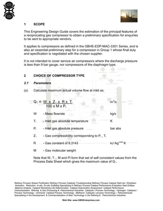 Integration of Special Purpose Reciprocating Compressors into a Process ...