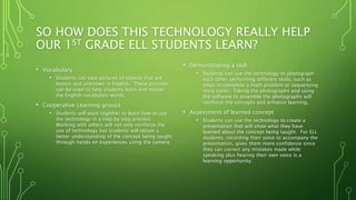Integration of technology for english language learners | PPT