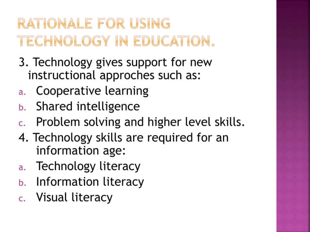 Integration of tecnology in education ppt. | PPTX | Education