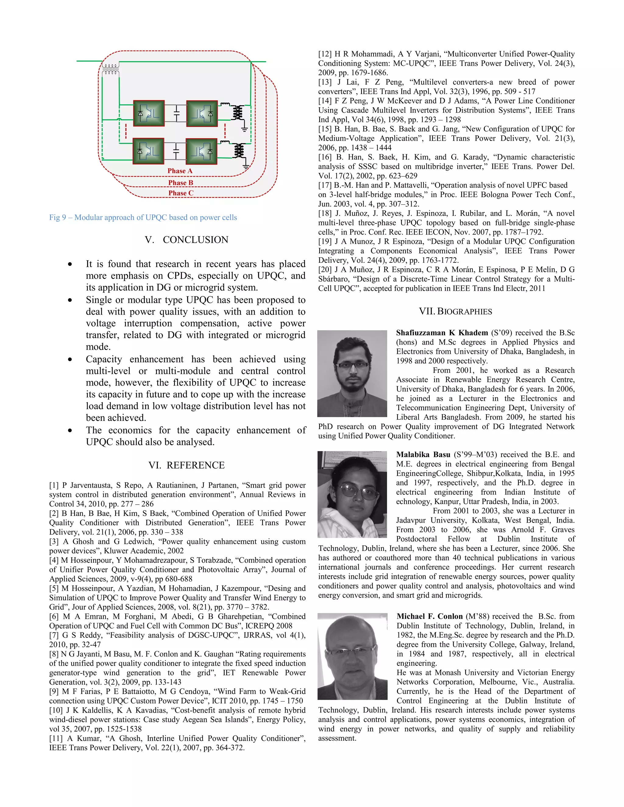 Integration of upqc for power quality improvement in distributed | PDF