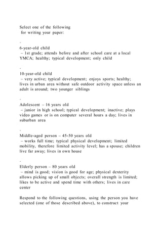 Integration Paper #1HD 101Task Write a 2 – 3-page paper | DOCX