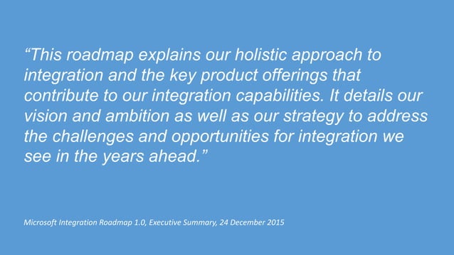 Microsoft Integration Roadmap 2015 | PPT