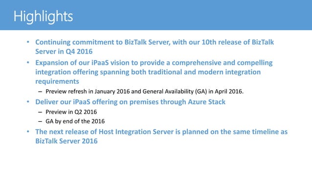 Microsoft Integration Roadmap 2015 | PPT