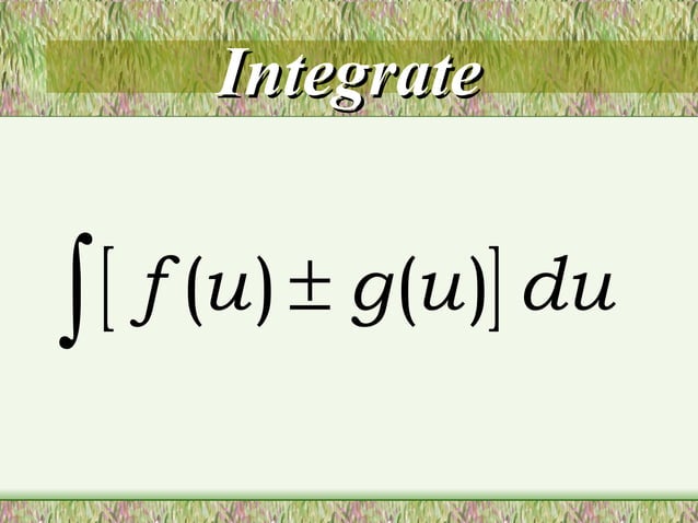 Integral Rules | PPT