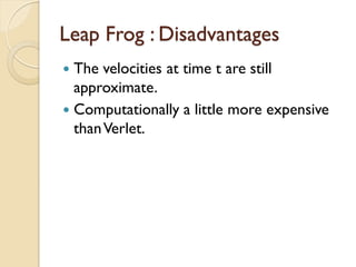 Integration schemes in Molecular Dynamics | PDF