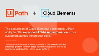 Automation through APIs with the new UiPath Integration Service | PDF