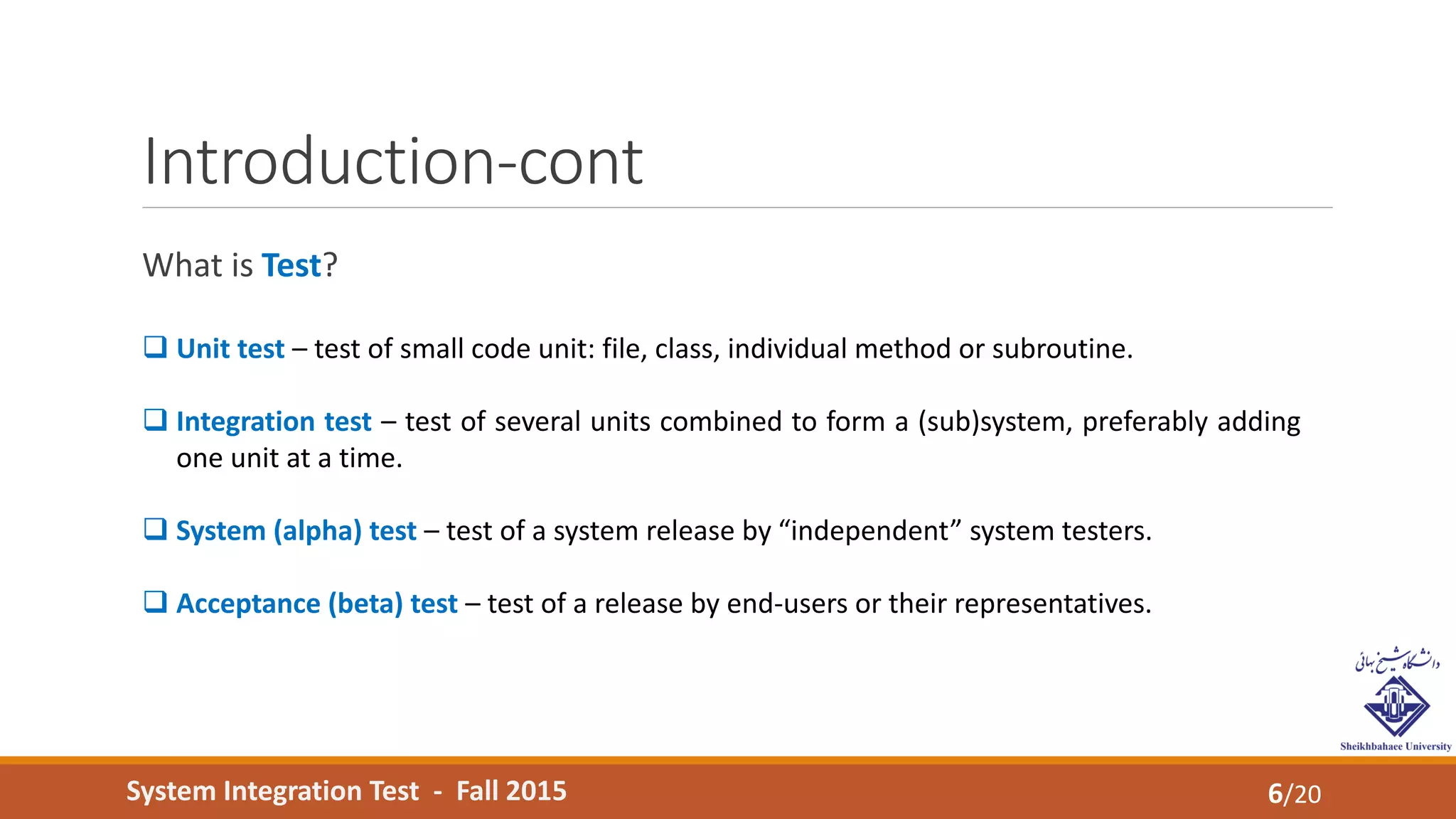 Integration test | PDF
