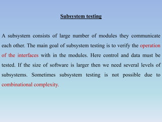 Integration testing | PPTX