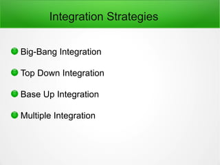 Integration testing overview | PPT