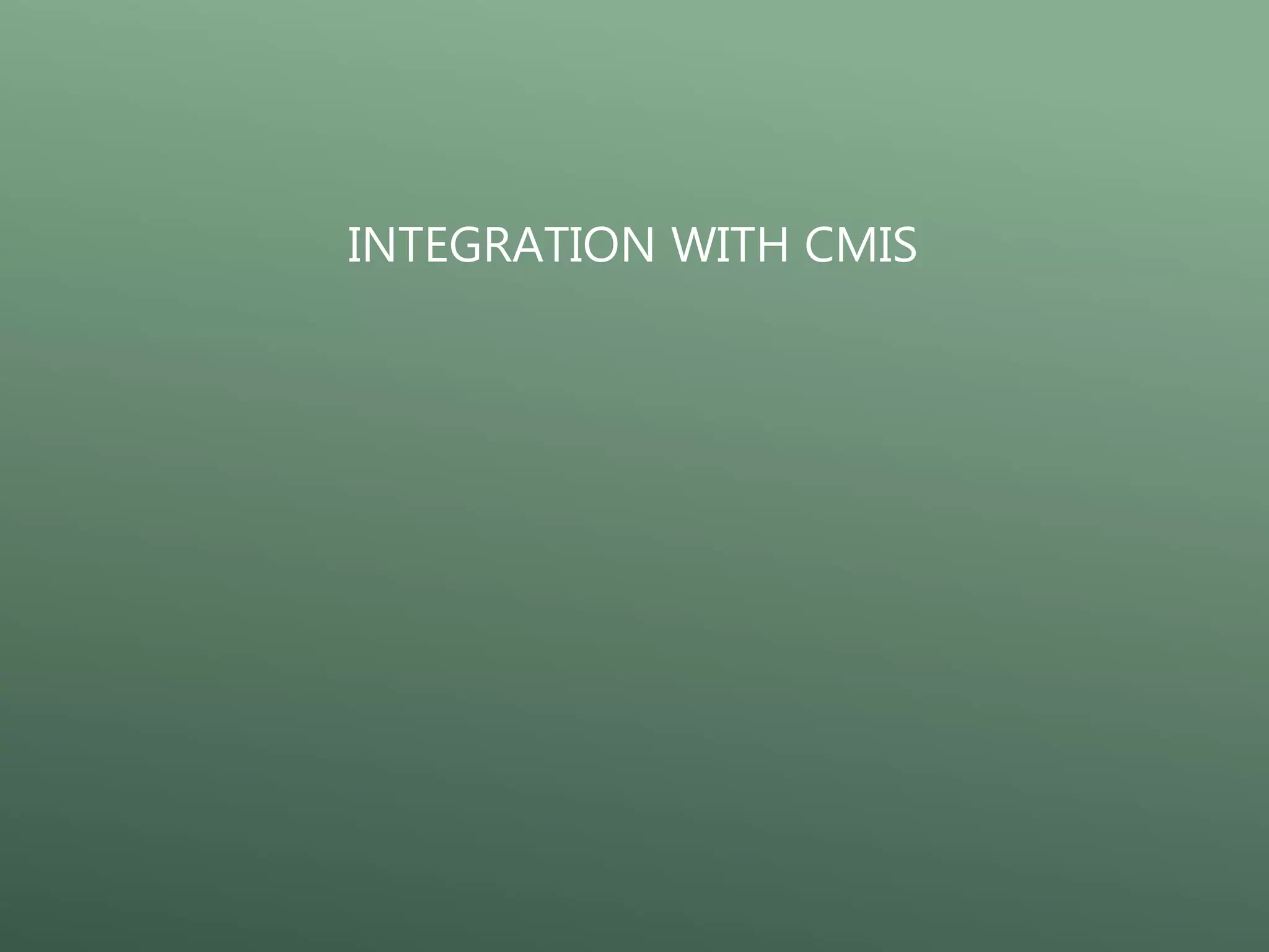 Integration with cmis | PPTX