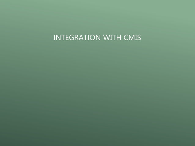 Integration with cmis | PPTX | Internet | Computing