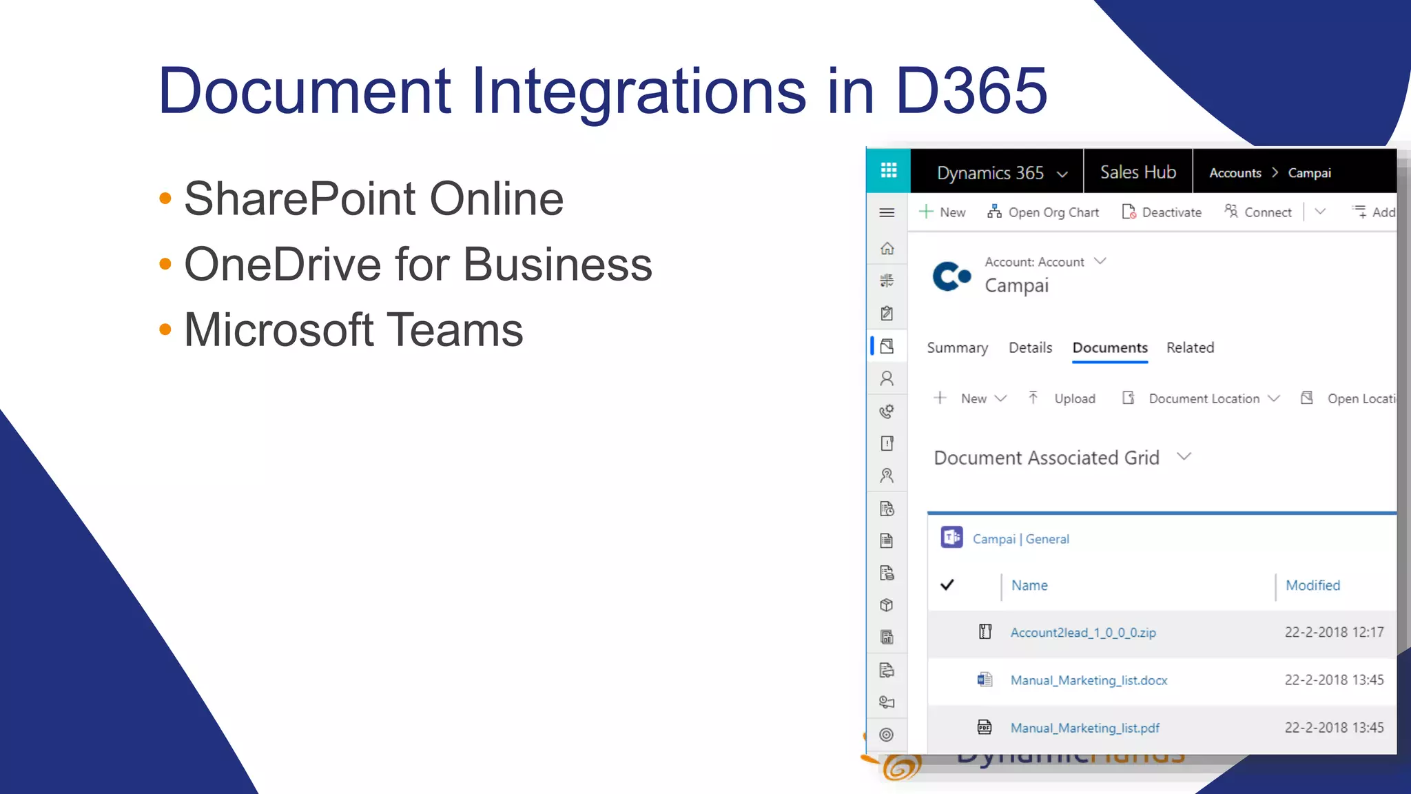Integration with Dynamics 365 / Power Platform | PPTX