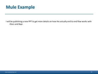 Integration with SAP using Mule ESB | PPT