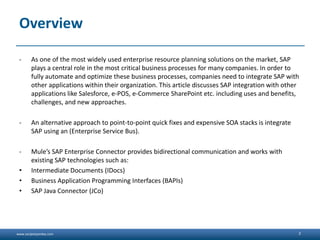 Integration with SAP using Mule ESB | PPT