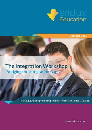 Integration Workshop Brochure 2017 | PDF