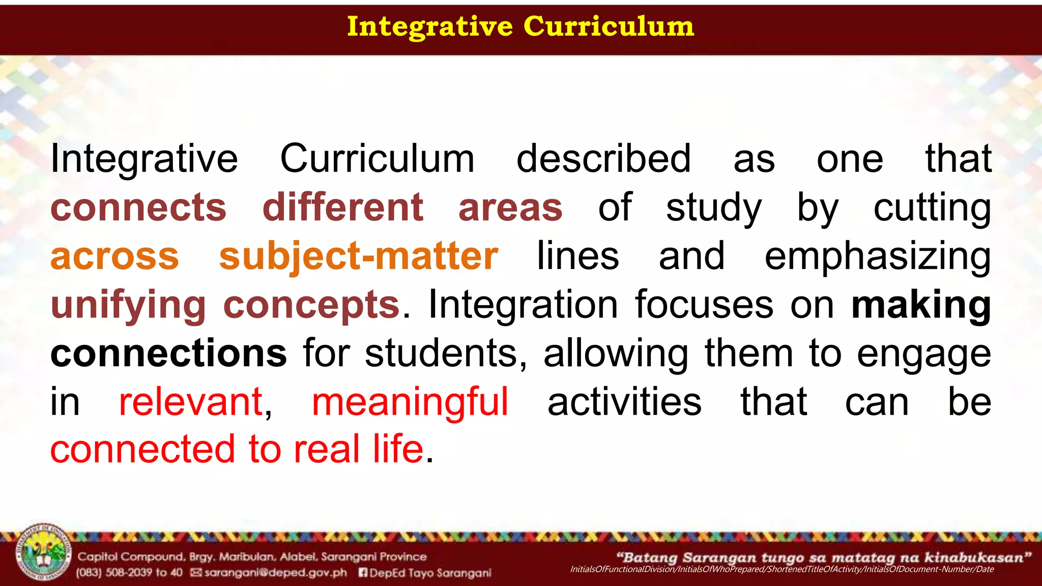 Integrative-Approach | PPTX