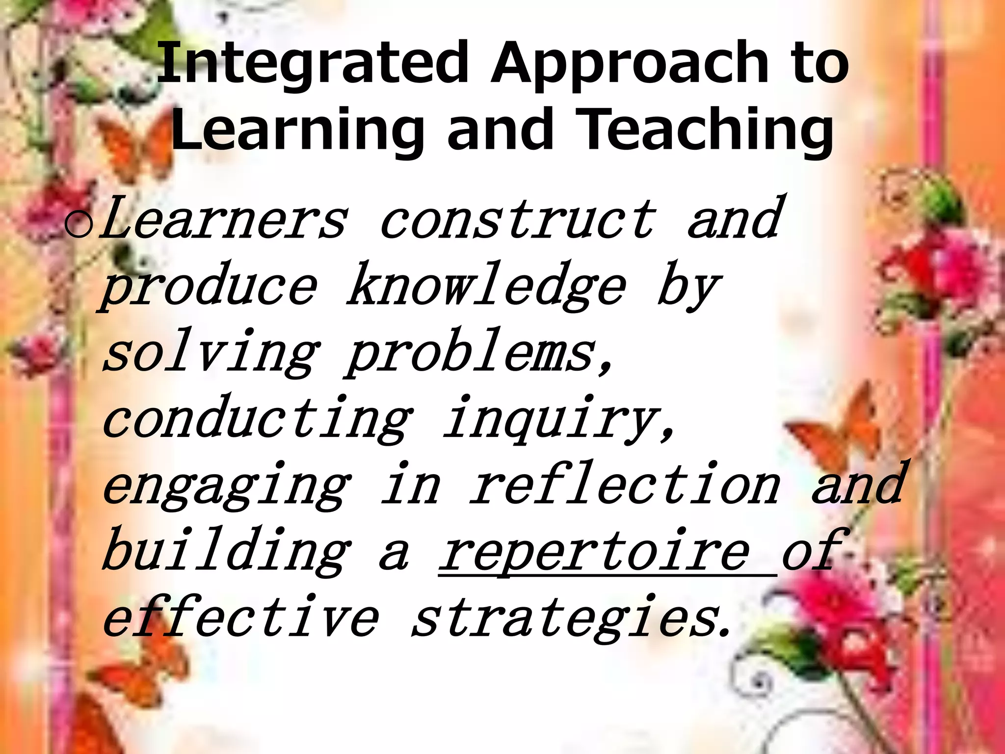 Integrative approach | PPTX