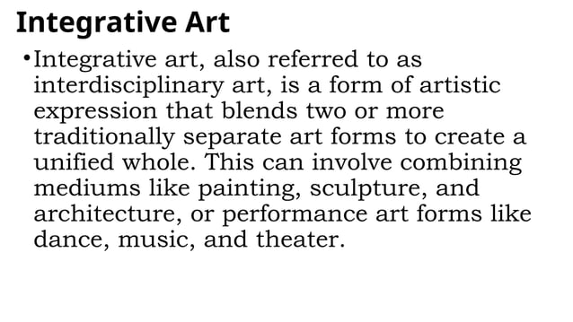 Integrative Arts in MAPEH GRADE 7 STUDENT | PPTX