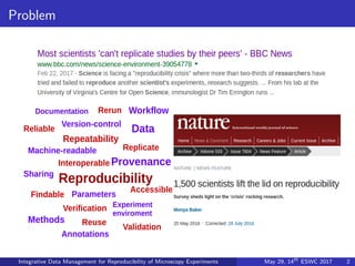 Integrative data management for reproducibility of microscopy ...