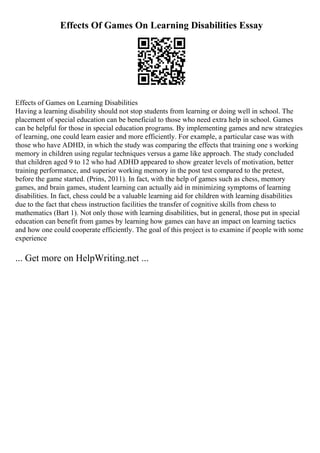 Integrative Essay Sample | PDF