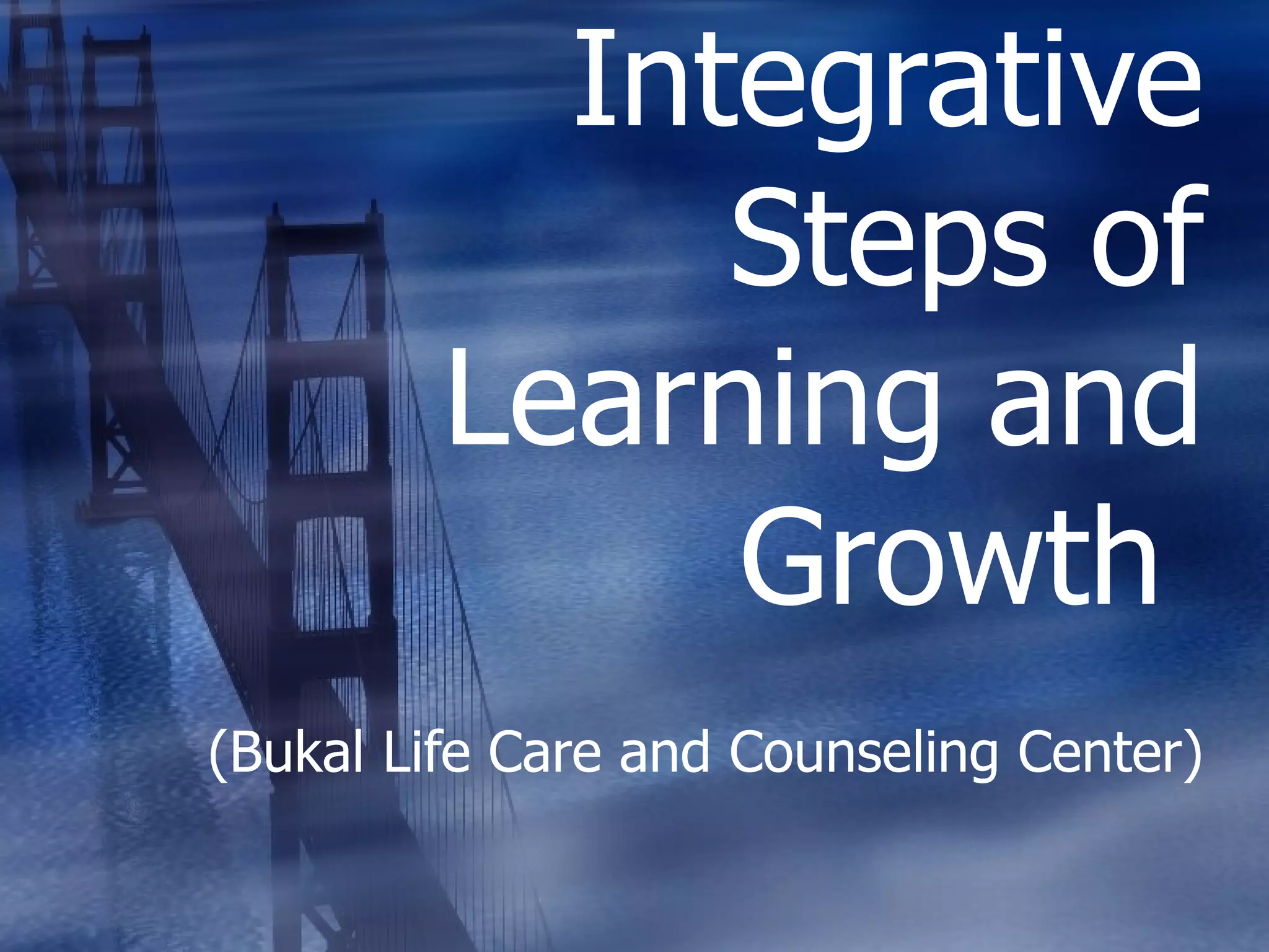 Integrative Steps of Learning | PPT
