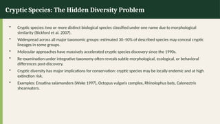 Integrative Taxonomy: Multi-Evidence Approaches to Species Delimitation ...