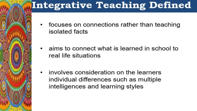 Integrative teaching | PPTX