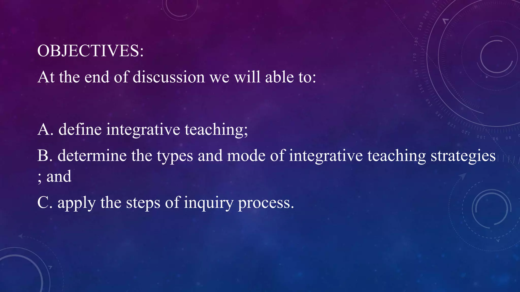 Integrative teaching Strategies | PPTX