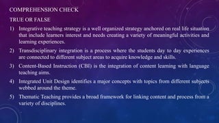 Integrative teaching Strategies | PPTX