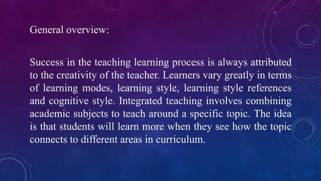 Integrative teaching Strategies | PPTX