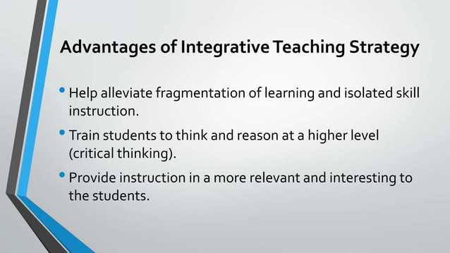 INTEGRATED TEACHING AND LEARNING APPROACHES | PDF