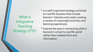 INTEGRATED TEACHING AND LEARNING APPROACHES | PDF