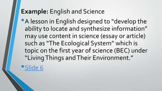 Integrative teaching strategy | PPTX