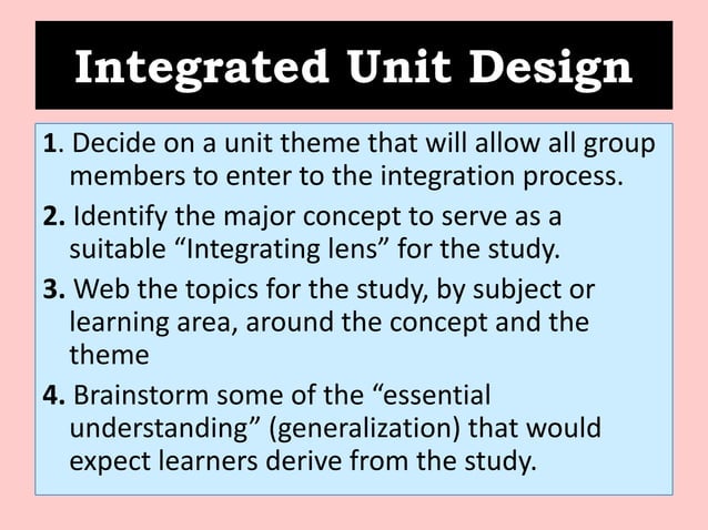INTEGRATIVE TEACHING STRATEGY (Special Topics) - compiled by Krizzie ...