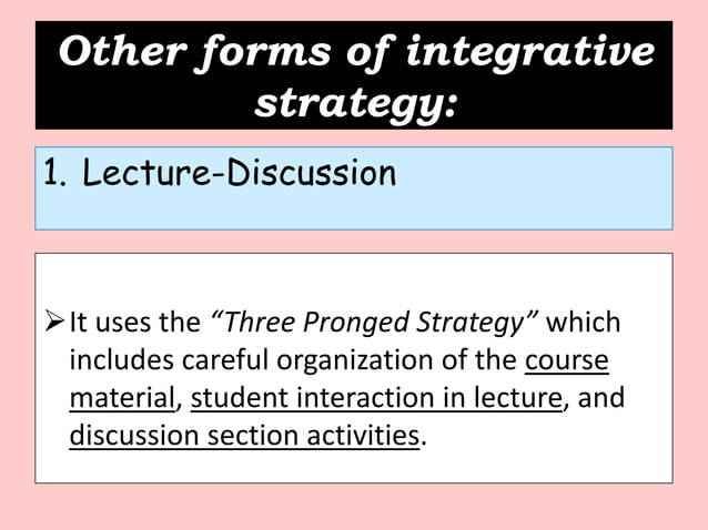 INTEGRATIVE TEACHING STRATEGY (Special Topics) - compiled by Krizzie ...