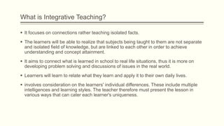 Integrative teaching techniques rex | PPTX