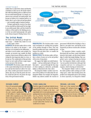 Integrative thinking a model takes shape | PDF