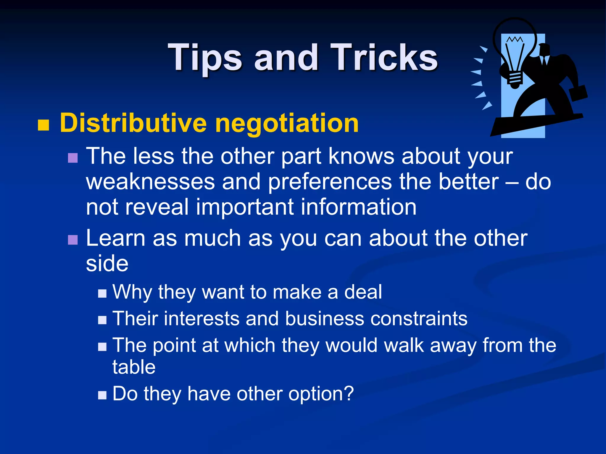 Integrative versus distributive negotiation | PDF