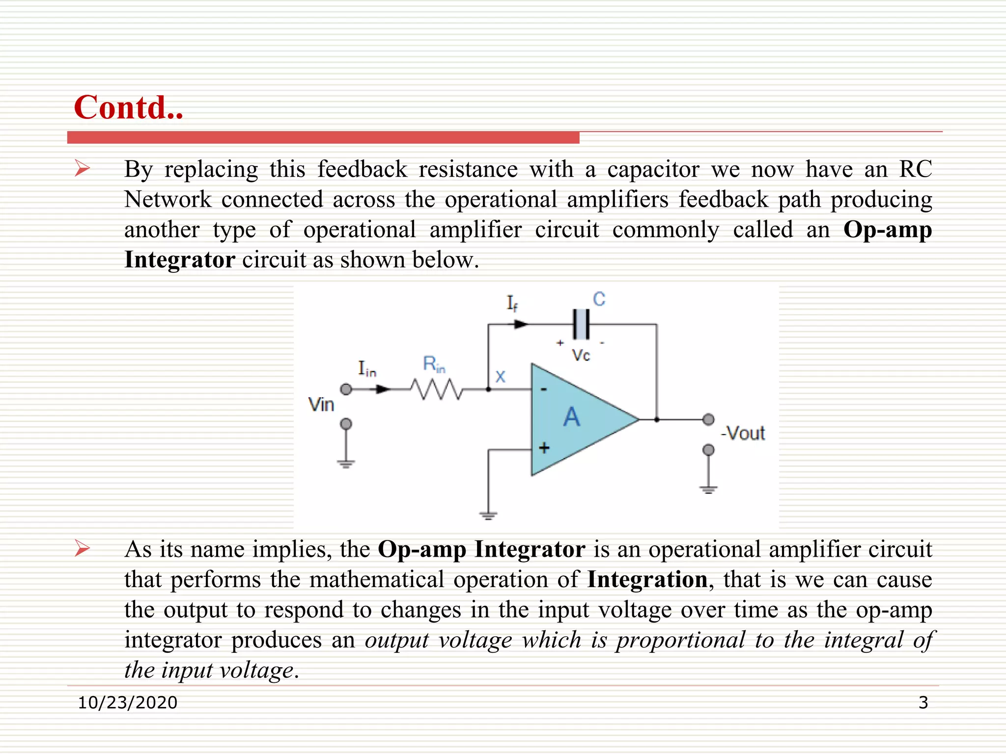 Integrator OP Amp | PDF
