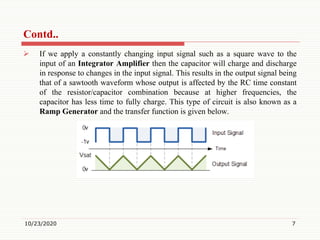Integrator OP Amp | PDF