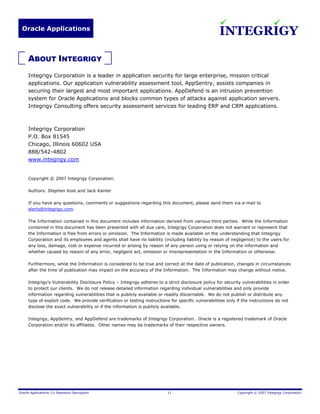 Integrigy oracle apps_password_issue | PDF | Operating Systems | Computer Software and Applications