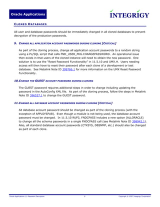 Integrigy oracle apps_password_issue | PDF | Operating Systems | Computer Software and Applications